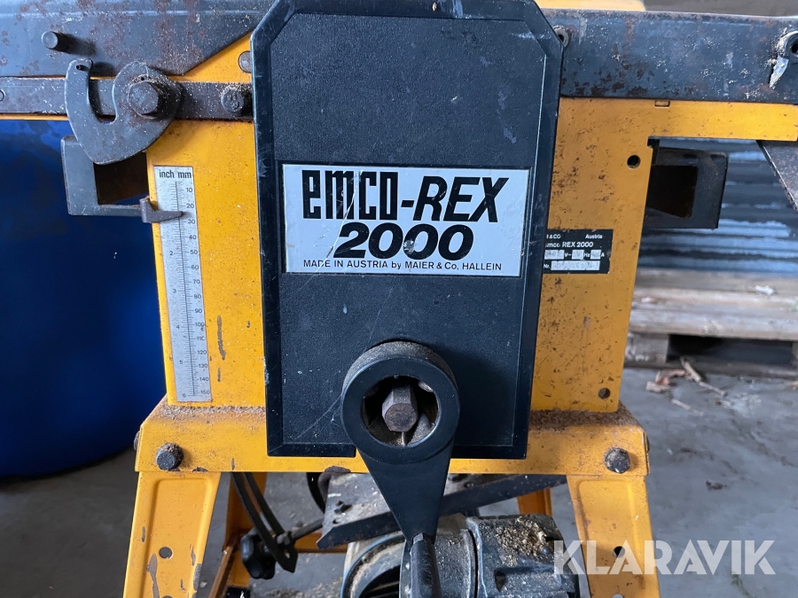 Hyvel 3 fas Emco-Rex 2000, Torsby, Klaravik auktioner