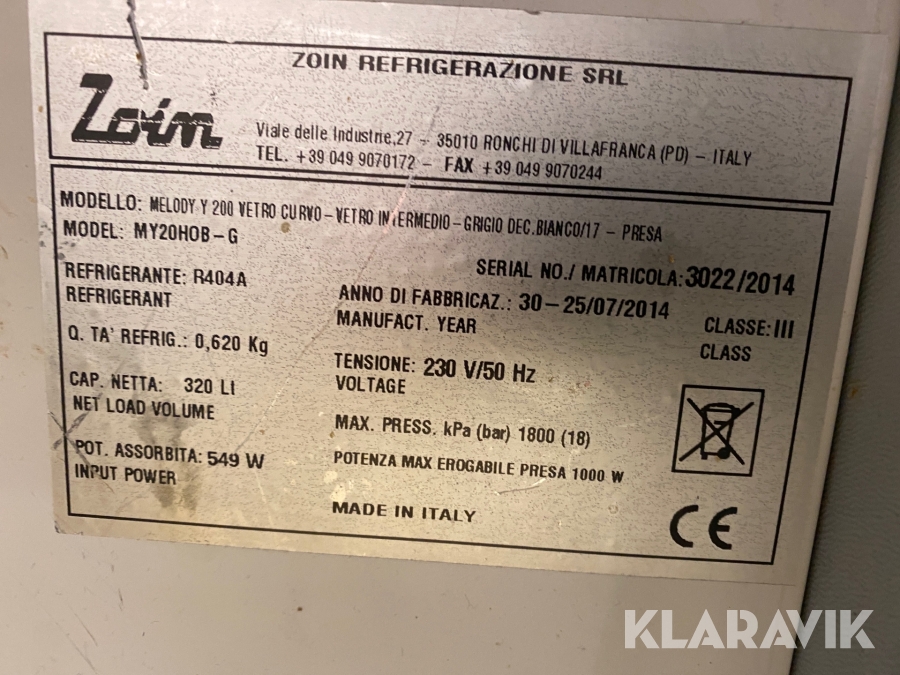 Kyldisk Zoim, Västerås, Klaravik auktioner