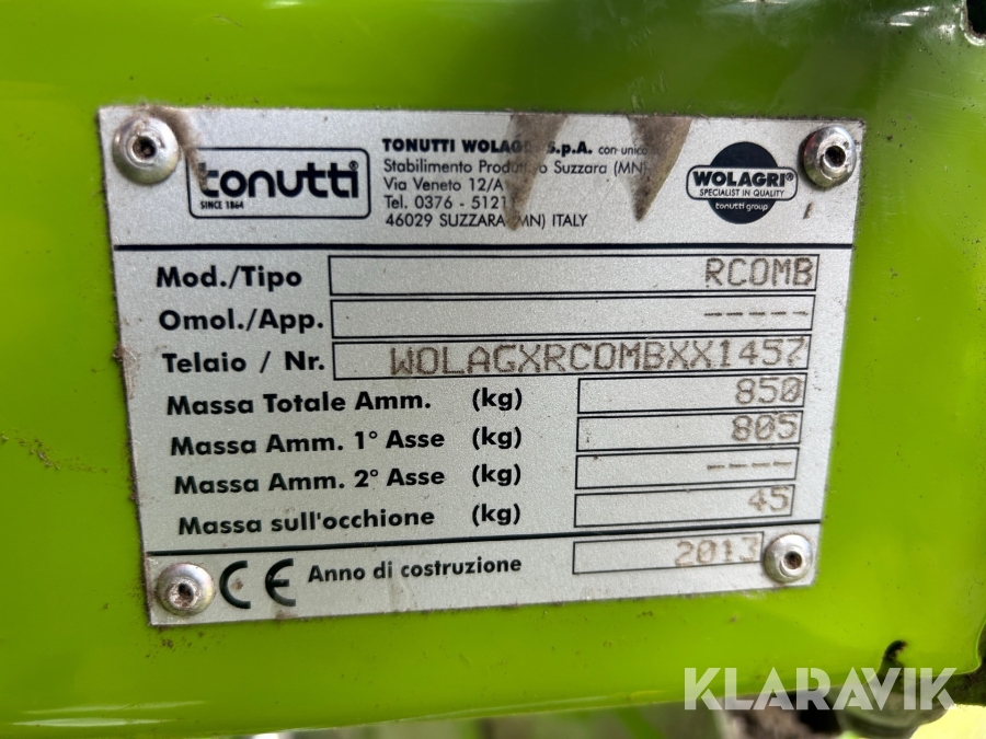 Mini Rundbalspress Wolagri R500 combi, Falkenberg, Klaravik