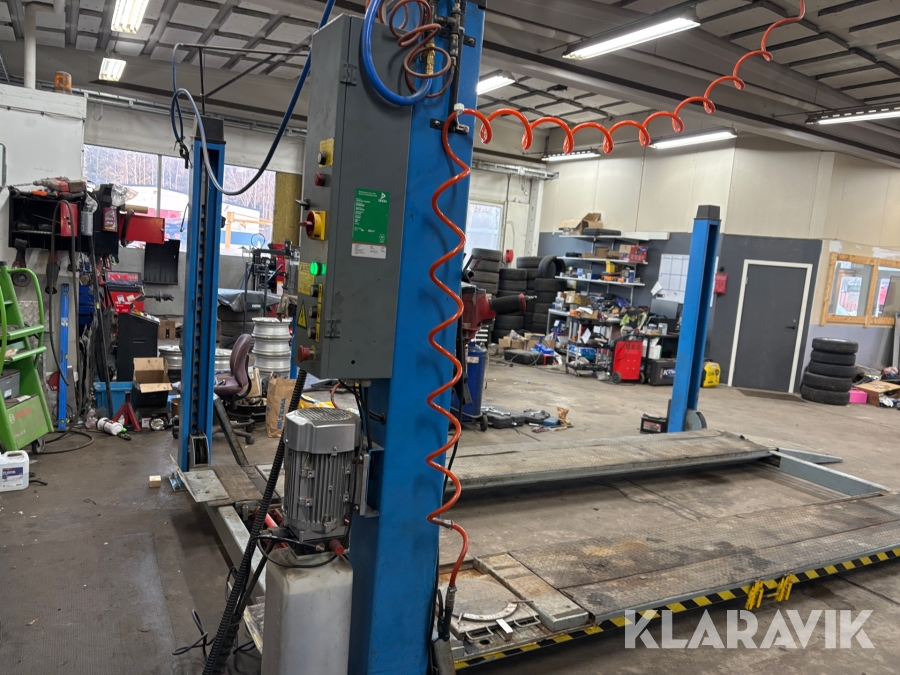 Fyrpelarlyft Nordic lift EE-6435B, Säffle, Klaravik auktione