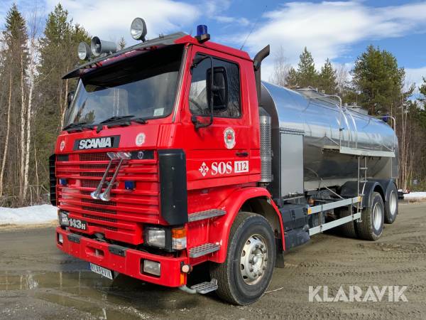 Brandbil / Tankbil Scania 143H (990246) - Hitta auktioner på BidPal