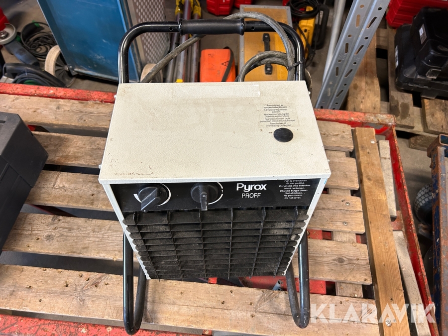 Varmluftsfläkt PYROX PROFF 9, Ängelholm, Klaravik auktioner