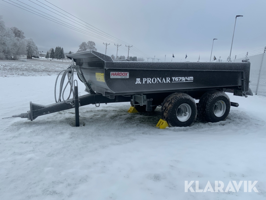 Dumpervagn Pronar T679/4m Hardox botten, Skara, Klaravik auk