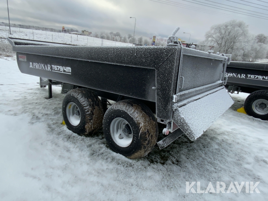 Dumpervagn Pronar T679/4m Hardox botten, Skara, Klaravik auk