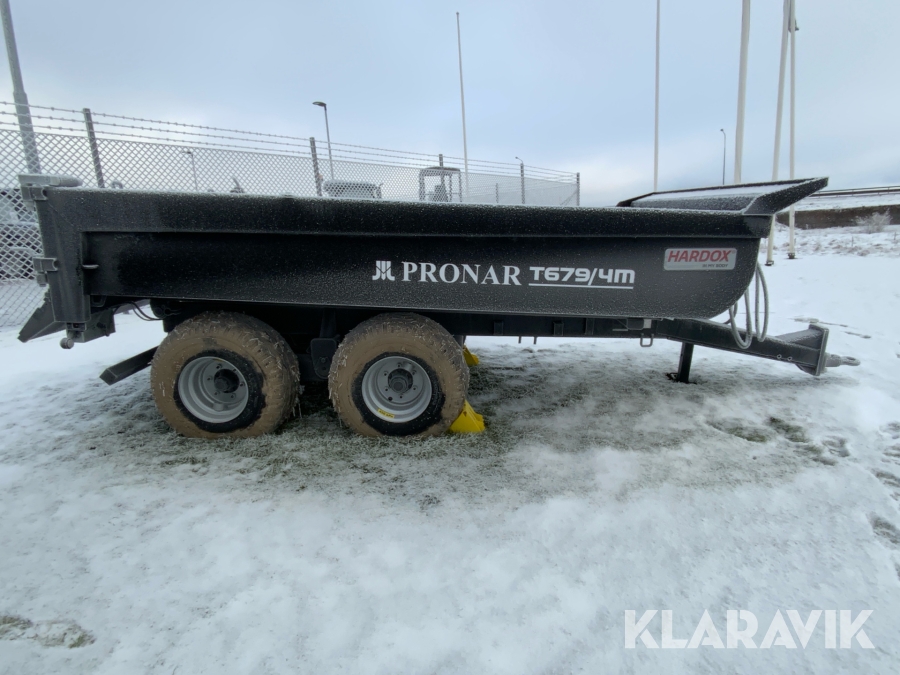 Dumpervagn Pronar T679/4m Hardox botten, Skara, Klaravik auk