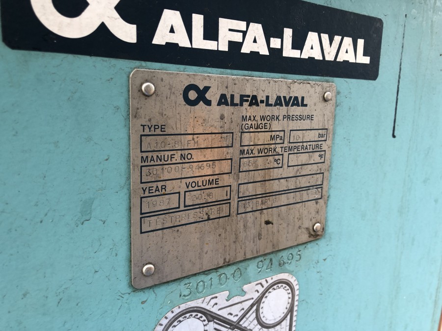 Klaravik Auktioner | Värmeväxlare Alfa-Laval A10-B FM