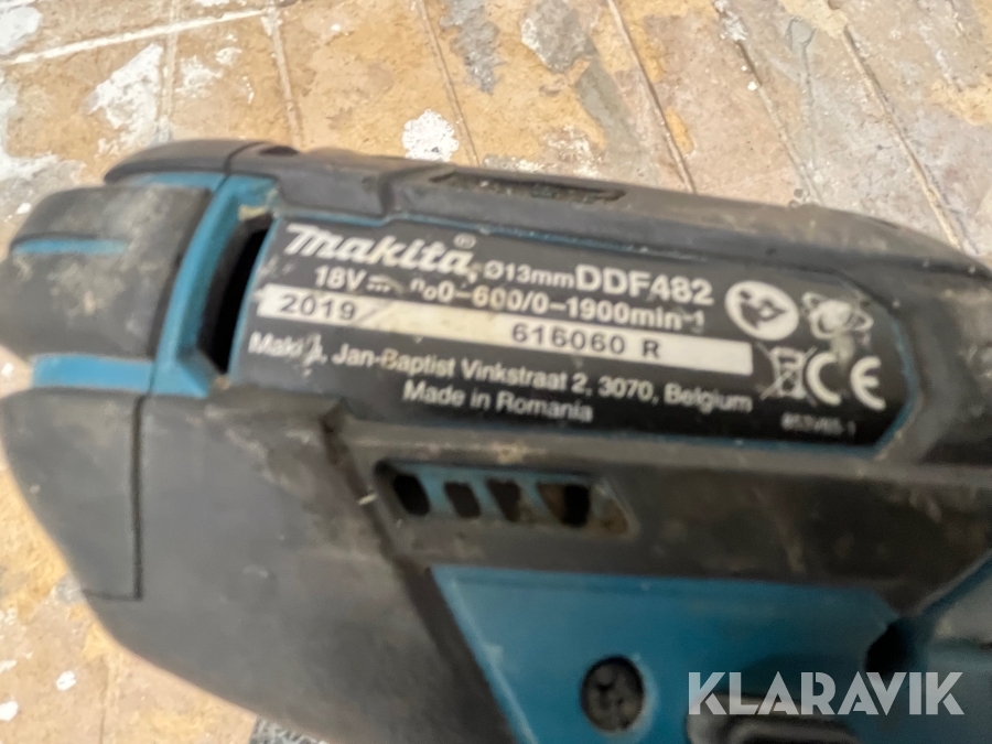 Skruvdragare Makita DDF482, Sigtuna, Klaravik auktioner