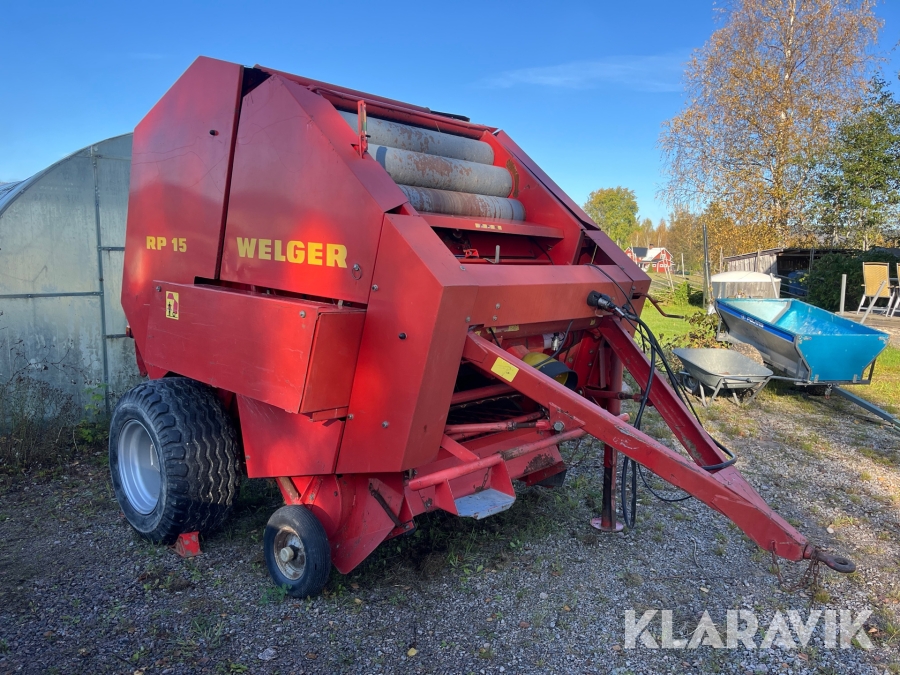 Rundbalspress Welger RP15, Hagfors, Klaravik auktioner