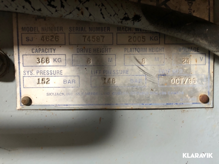 Saxlift SkyJack Sj 4626