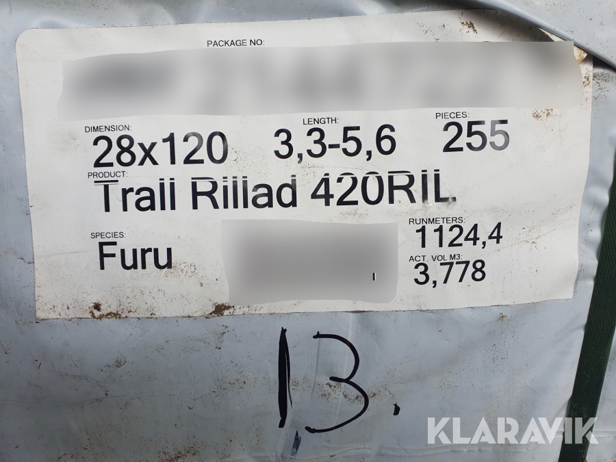 Trallvirke Rillad, Nordanstig, Klaravik auktioner