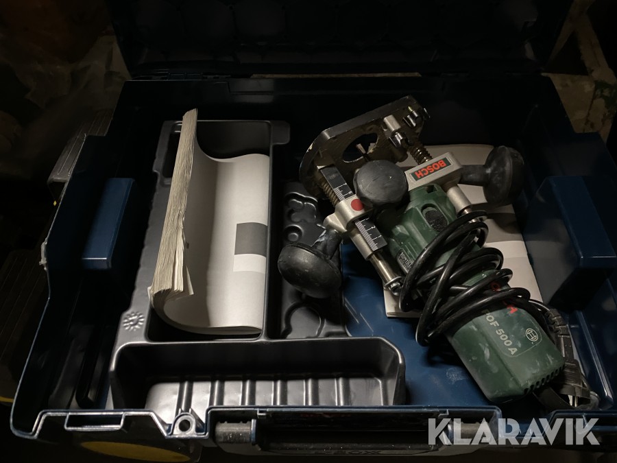 Klaravik Auktioner | Handöverfräs Bosch POF 500 A