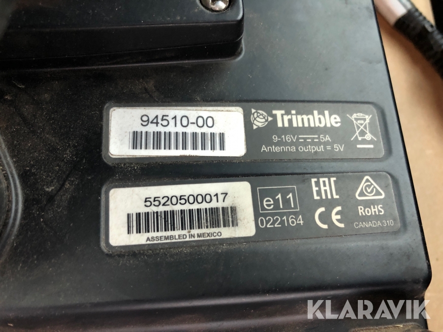 Klaravik Auktioner | Dataväxt Trimble EZ-Steer CFX -750