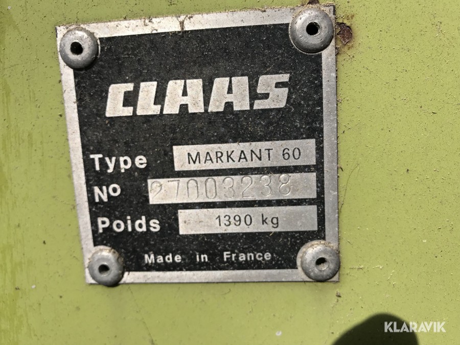 Claas Markant 60 fyrkantspress