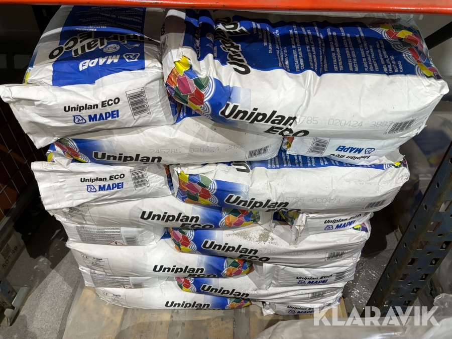 Avjämningsmassa Mapei Uniplan ECO, Västervik, Klaravik aukti