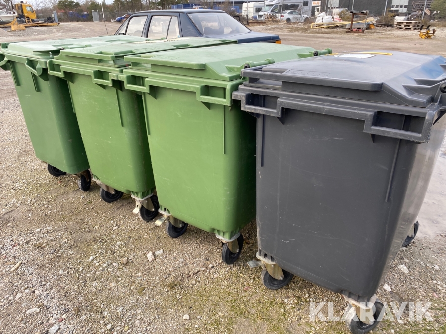 Sopkärl Sulo 660L & 140L, Gotland, Klaravik auktioner