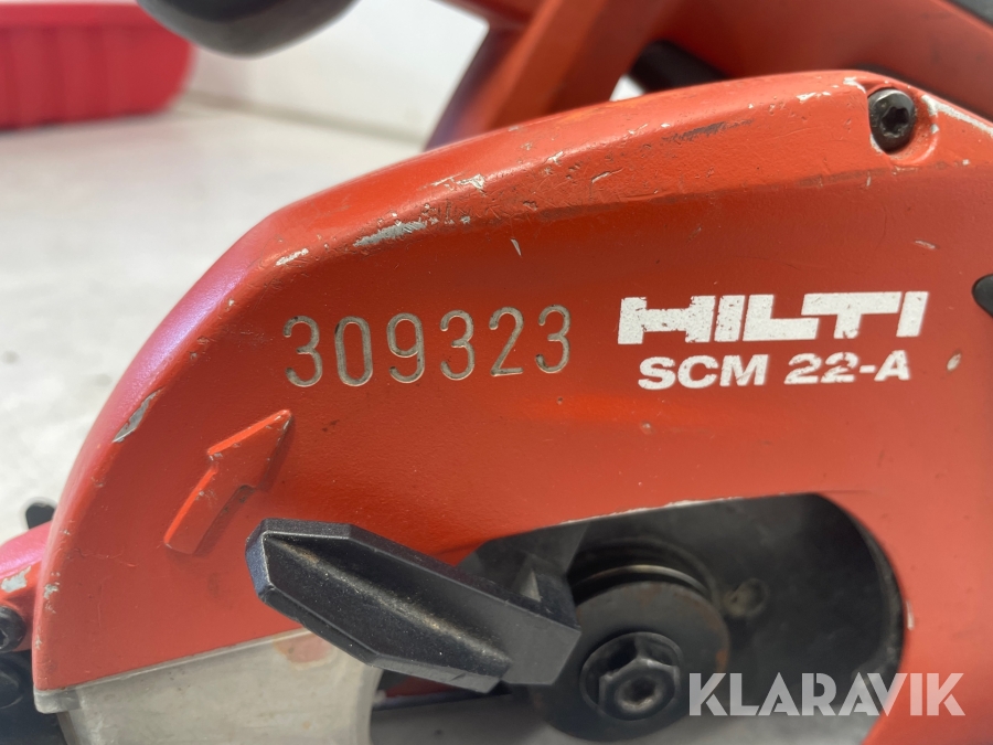 Handcirkelsåg Hilti SCM22-A, Svalöv, Klaravik auktioner