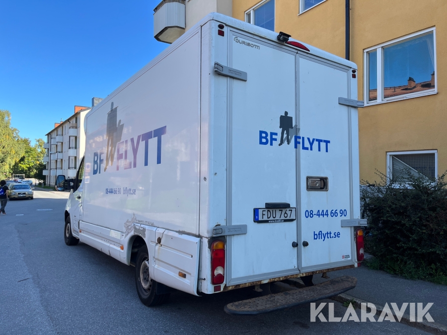 Flyttbil Renault Master , Stockholm, Klaravik auktioner
