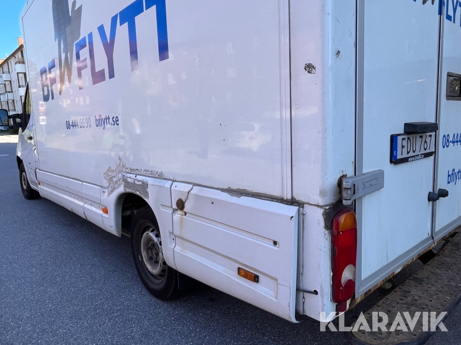 Flyttbil Renault Master , Stockholm, Klaravik auktioner