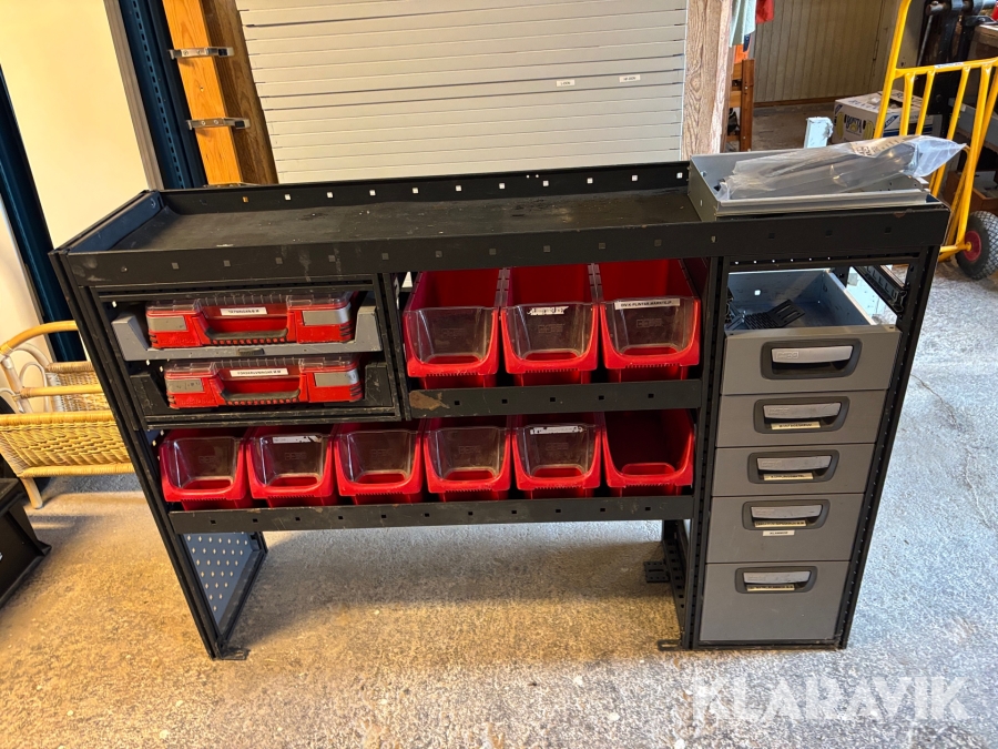 Verktygsinredning till skåpbil Modul-System, Kumla, Klaravik