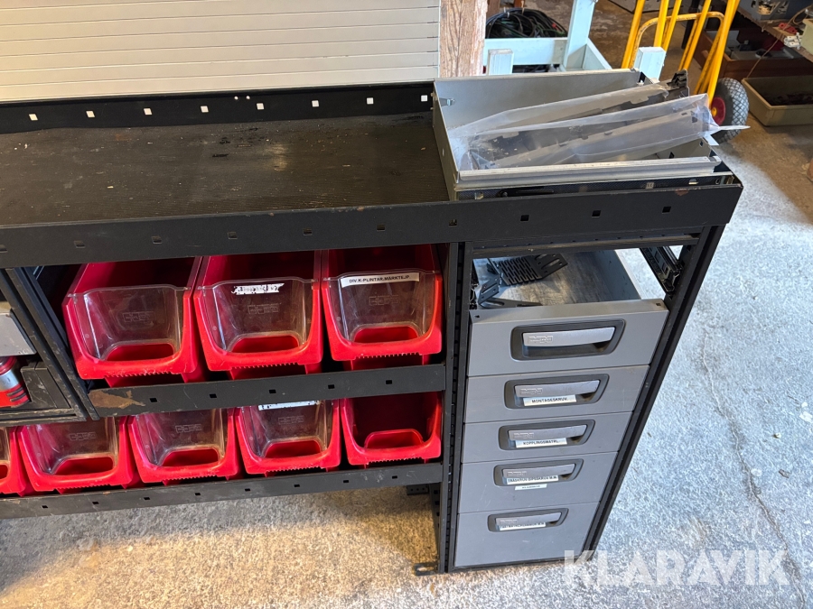 Verktygsinredning till skåpbil Modul-System, Kumla, Klaravik