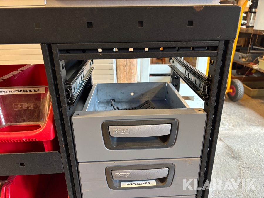 Verktygsinredning till skåpbil Modul-System, Kumla, Klaravik