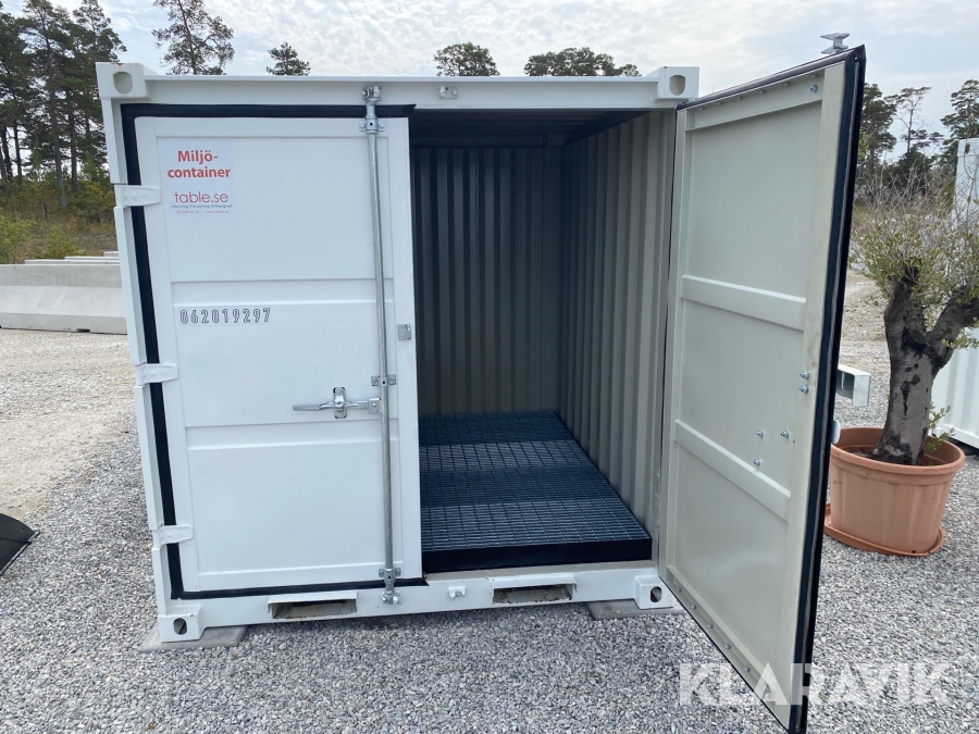 Miljöcontainer 8 fot, Gotland, Klaravik auktioner