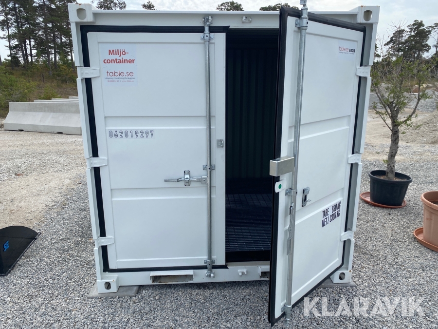 Miljöcontainer 8 fot, Gotland, Klaravik auktioner