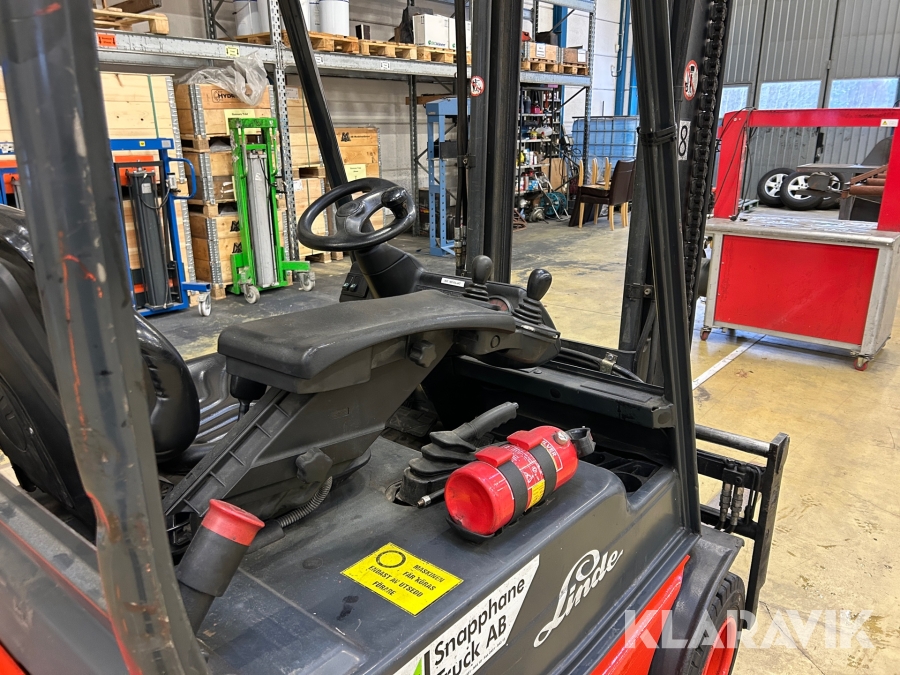 Motviktstruck Linde E18C-02, Gislaved, Klaravik auktioner