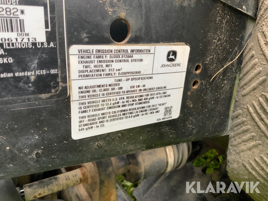 Transportfordon John Deere Gator 825i 4x4, Katrineholm, Klar