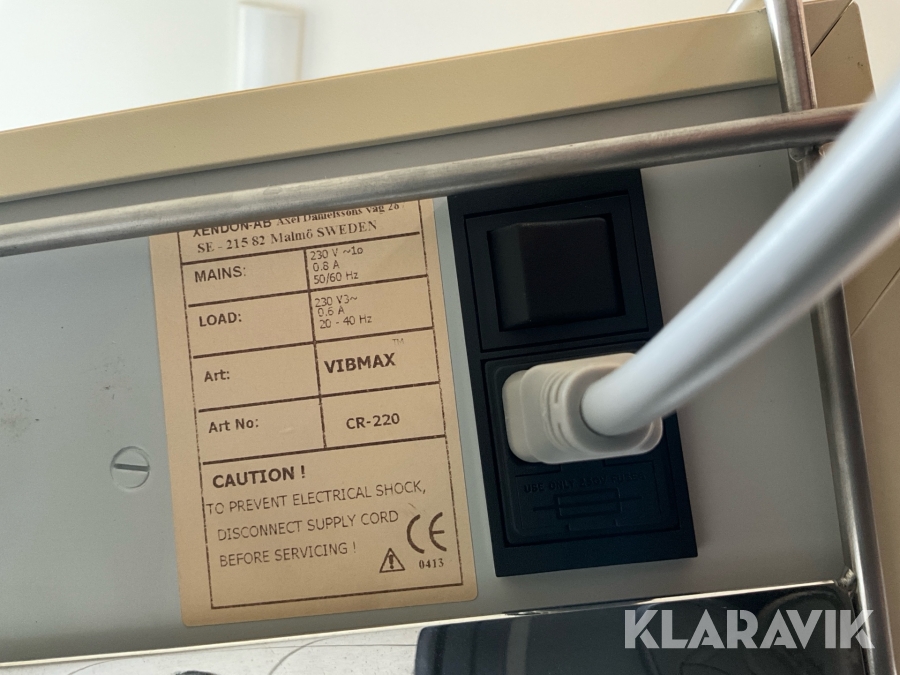 Träningsmaskin Xendon Vibmax, Sävsjö, Klaravik auktioner