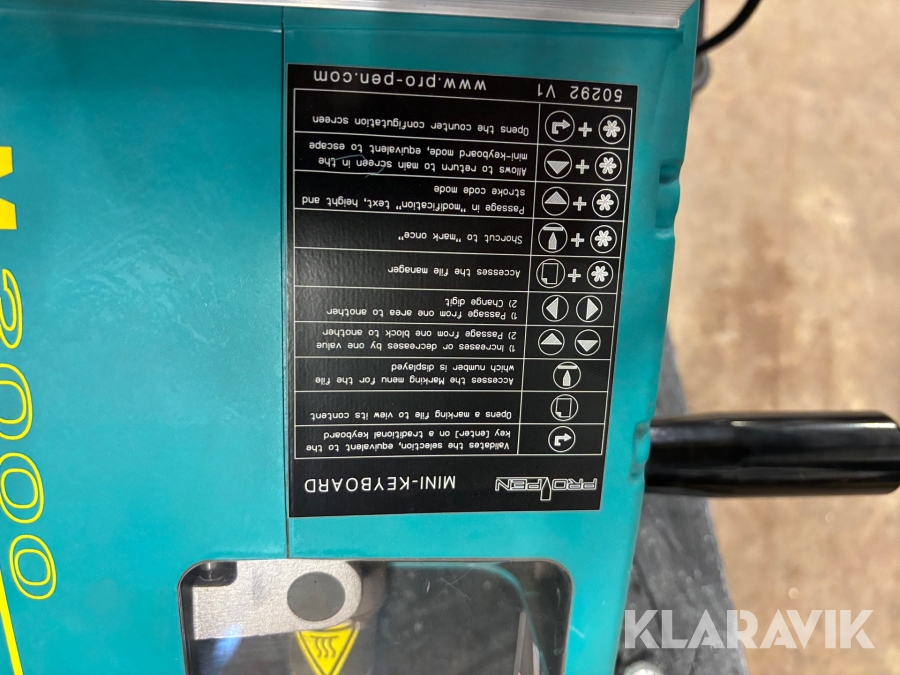 Graveringsmaskin Pro Pen M 3000, Örebro, Klaravik auktioner