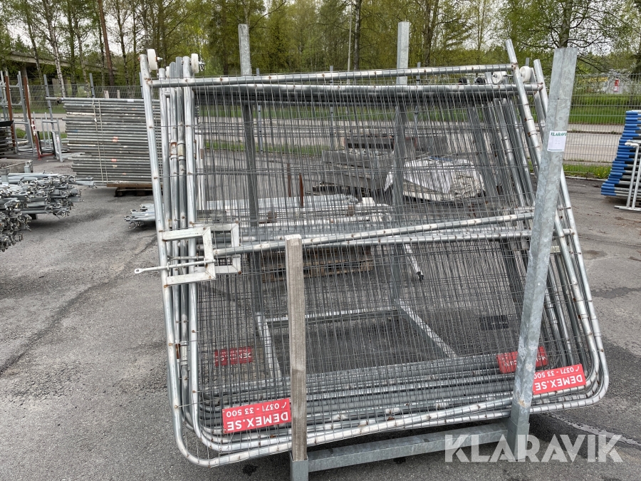 Fordonsgrind till byggstaket