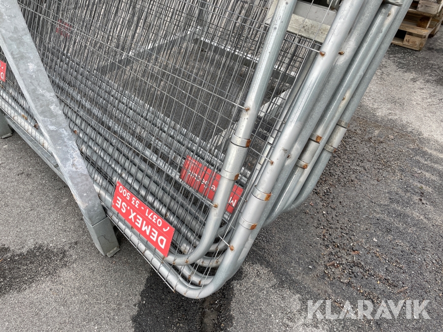 Fordonsgrind till byggstaket