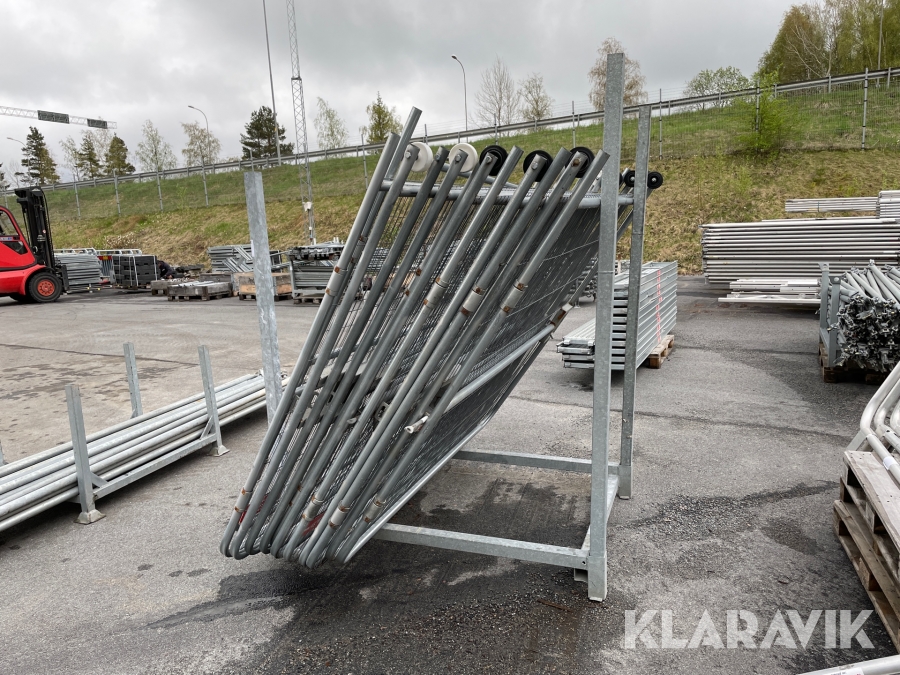 Fordonsgrind till byggstaket