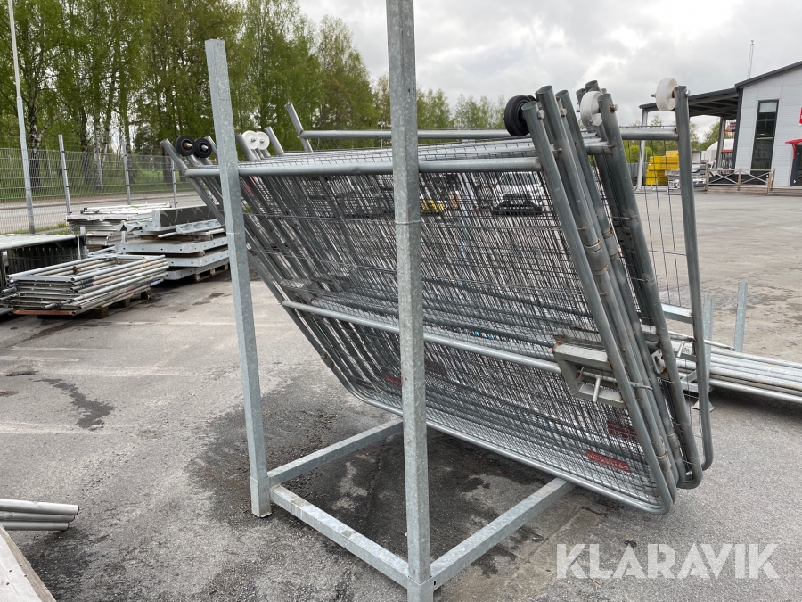 Fordonsgrind till byggstaket