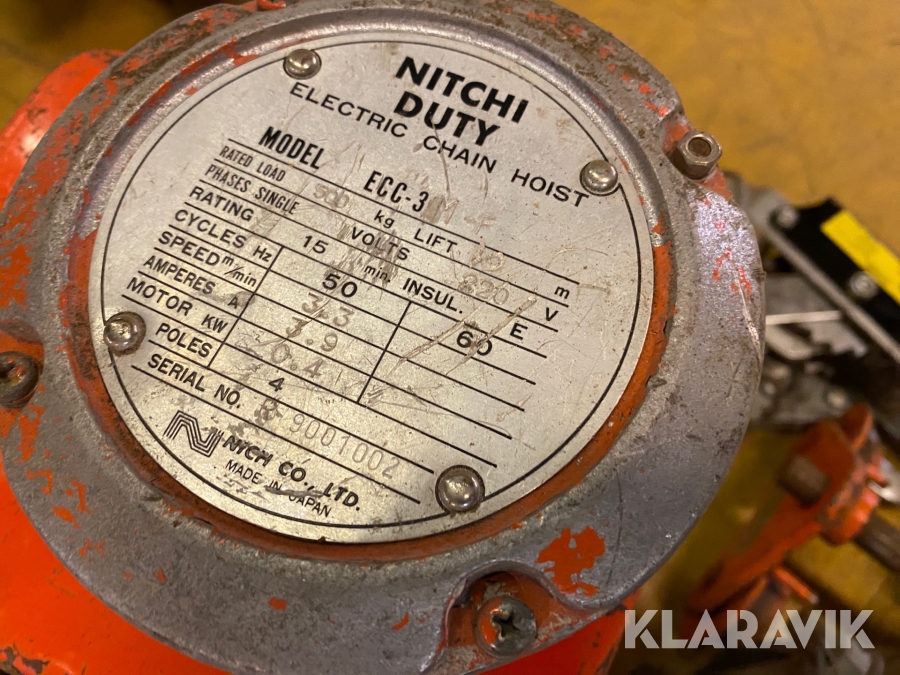 Telfer kätting Nitchi Duty, Jönköping, Klaravik auktioner