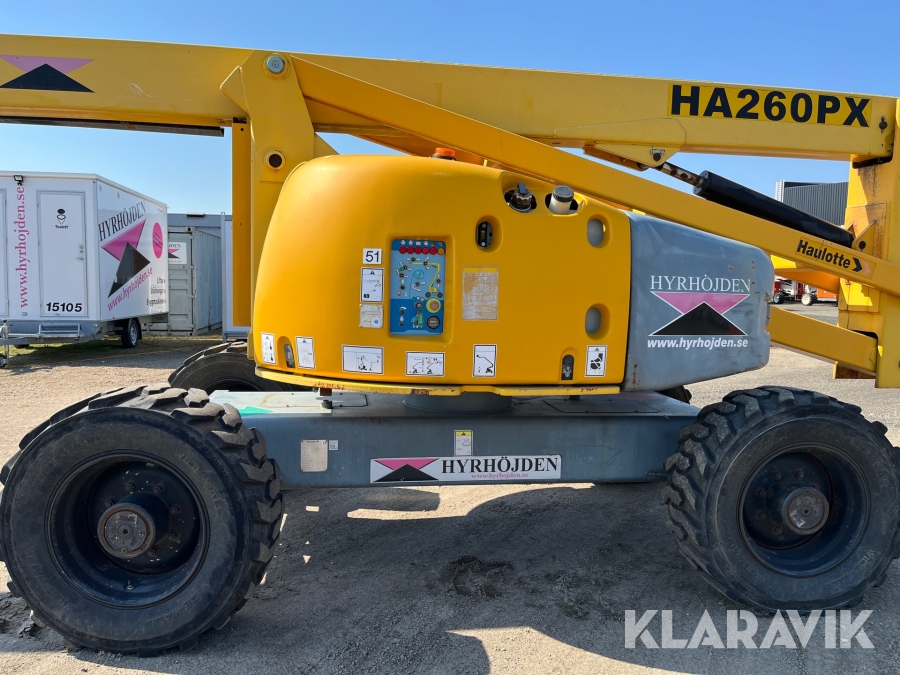Bomlift Haulotte HA260PX, Kristianstad, Klaravik auktioner