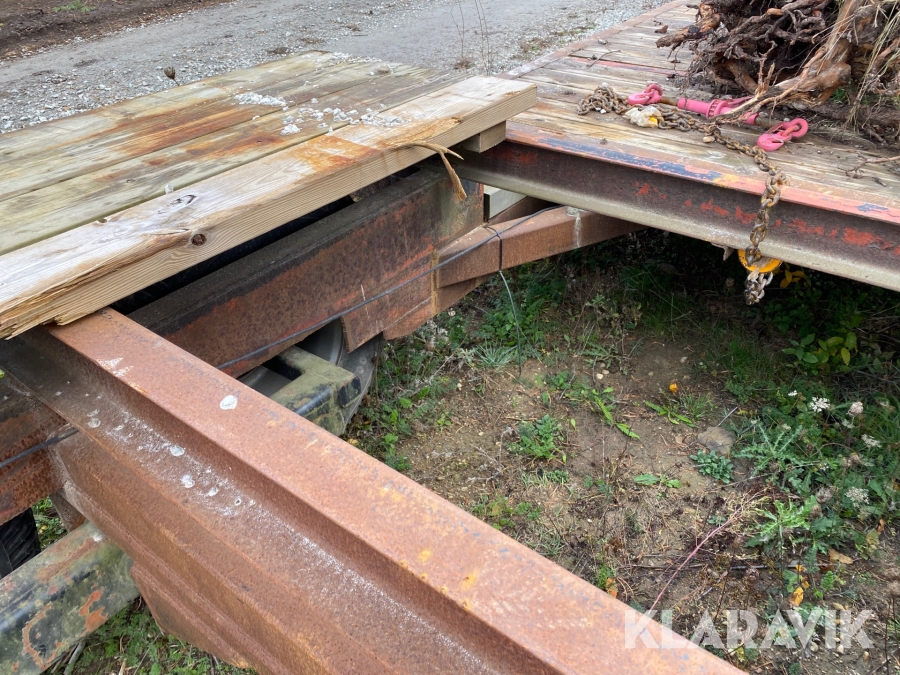 Maskintrailer Boggi 9ton, Gotland, Klaravik auktioner