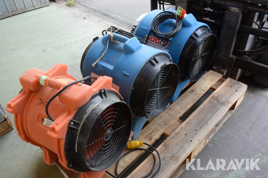 Ventilationsfläkt 3 styck Americ och Heylo Vaf 3000