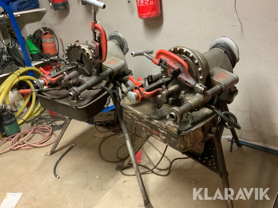 Gängmaskiner rör 2st Ridgid 300A, Katrineholm, Klaravik aukt