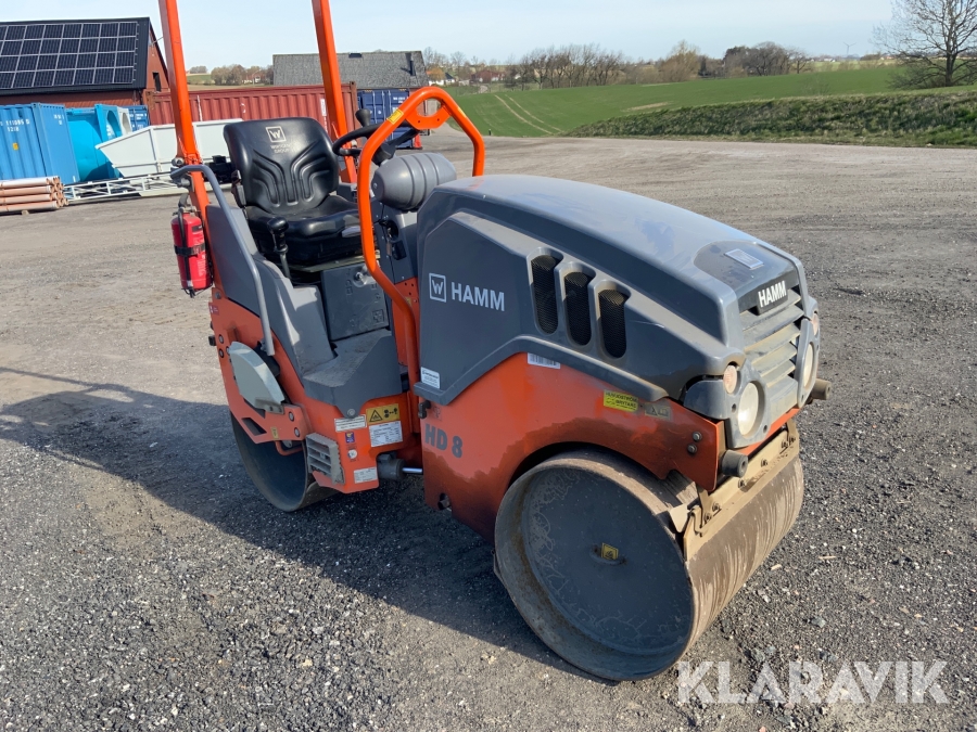 Tandemvält Hamm HD8, Ystad, Klaravik auktioner