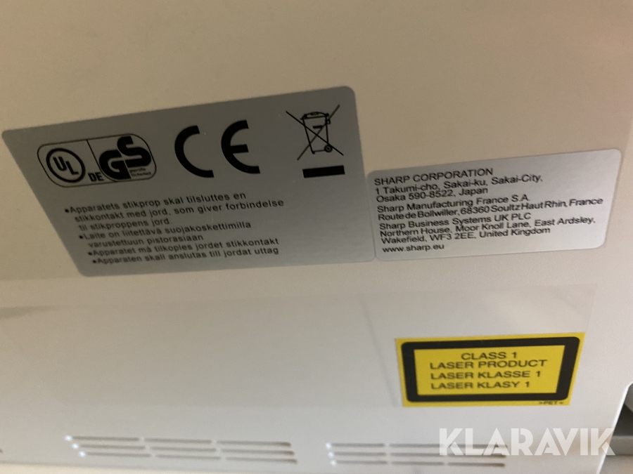 Multifuntionsskrivare Sharp MX-C250F