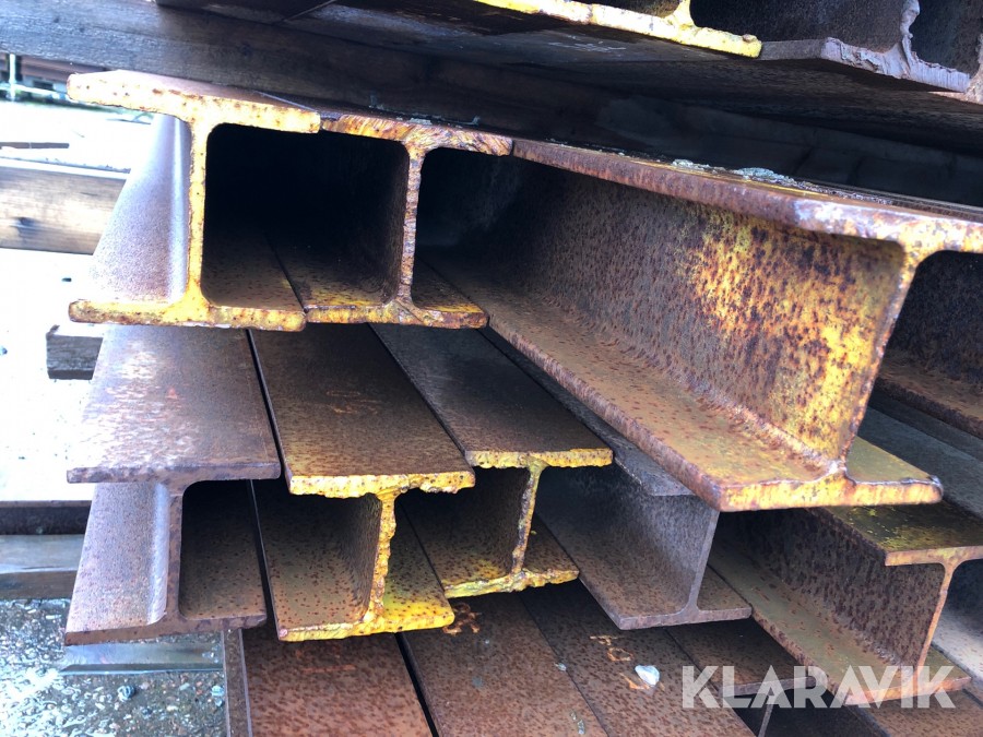 Klaravik Auktioner | Stålbalk HE120B 20 st Längd 5,0-5,4m