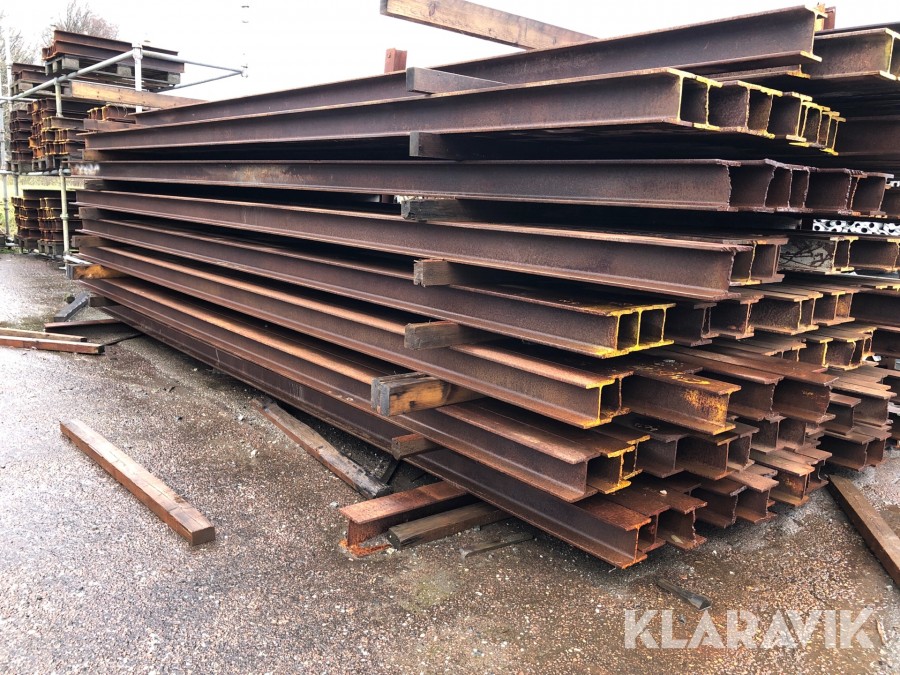 Klaravik Auktioner | Stålbalk HE120B 20 st Längd 5,0-5,4m