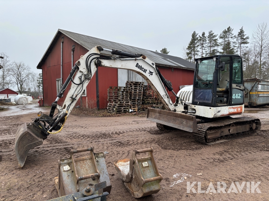Grävmaskin Bobcat 442 A, Nybro, Klaravik auktioner