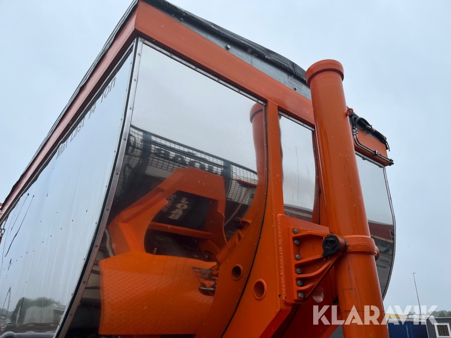 Högtippsbalja på lastväxlarram CMT, Linköping, Klaravik aukt