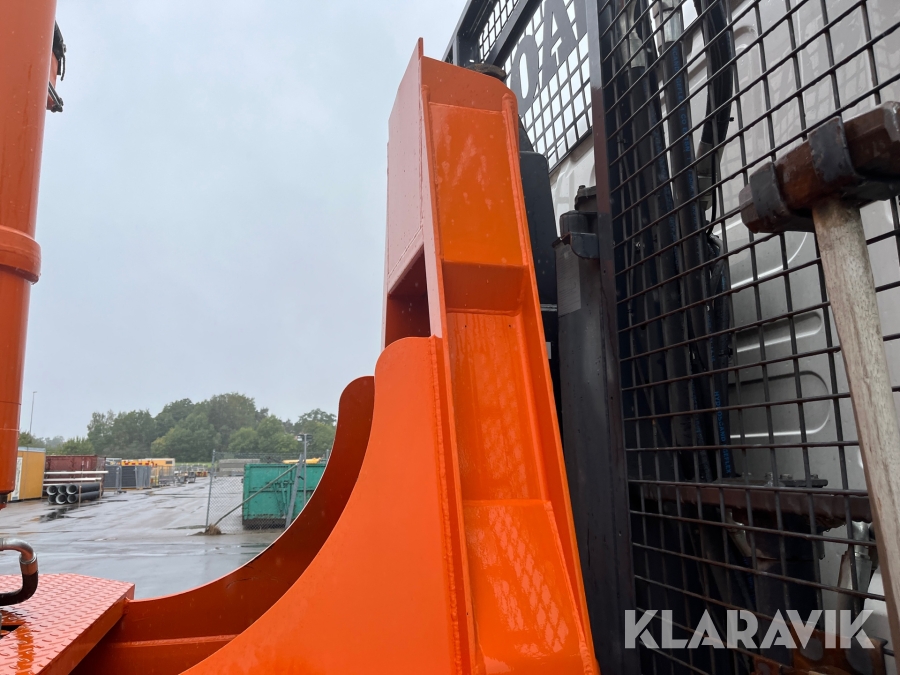 Högtippsbalja på lastväxlarram CMT, Linköping, Klaravik aukt