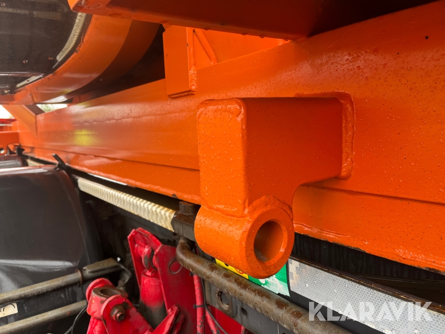 Högtippsbalja på lastväxlarram CMT, Linköping, Klaravik aukt