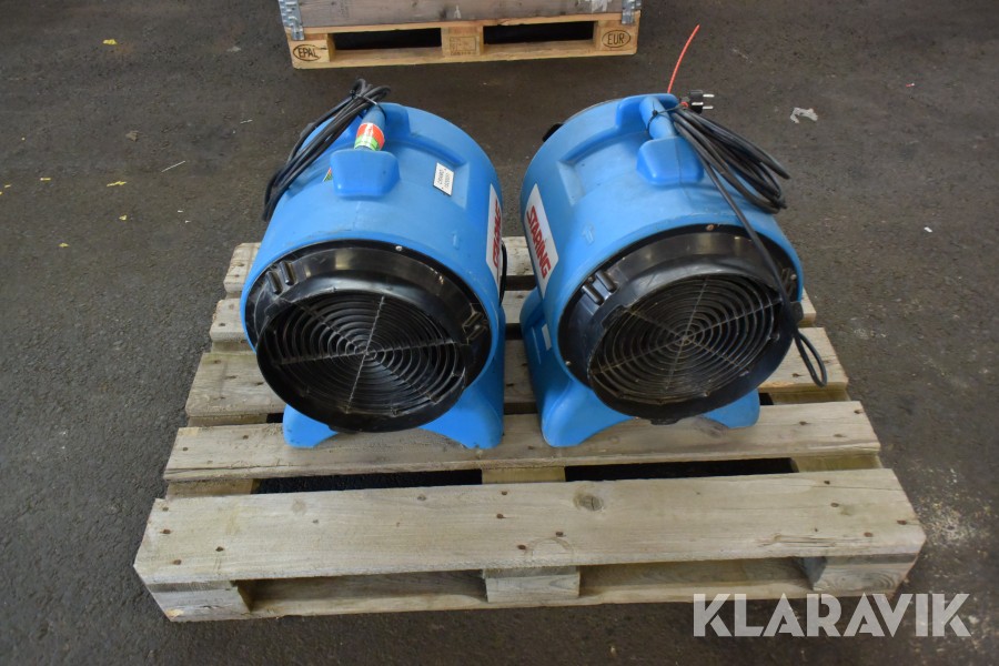 Klaravik Auktioner | Evakueringsfläkt 2 styck Staring Vaf 300