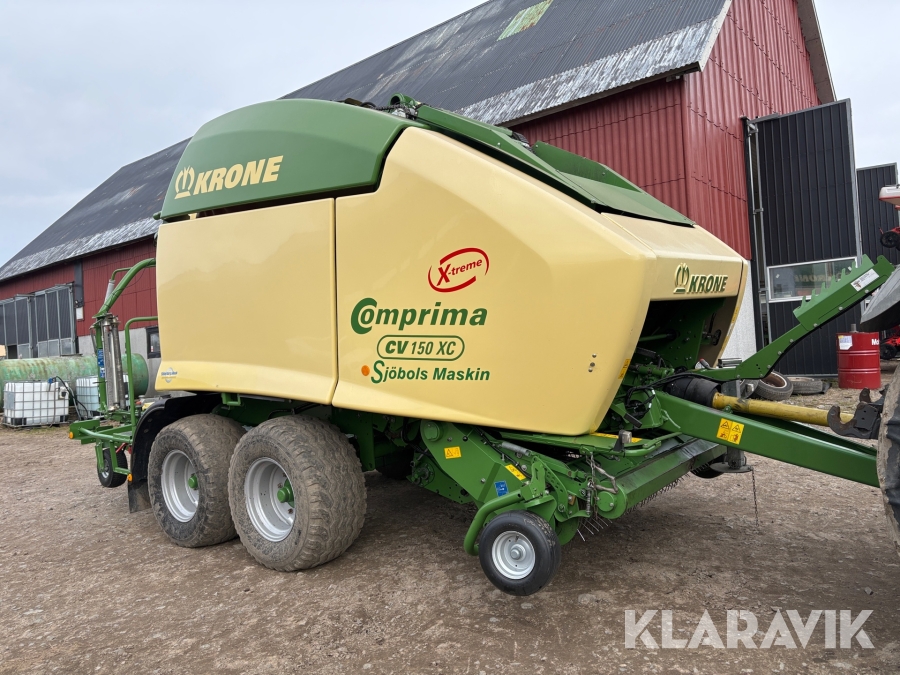 Rundbalspress Krone Comprima CV 150 XC, Falkenberg, Klaravik